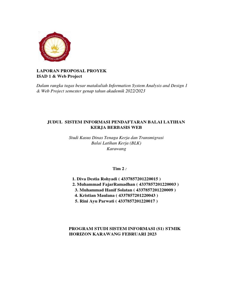 Laporan Proposal Proyek Bab4 PDF | PDF
