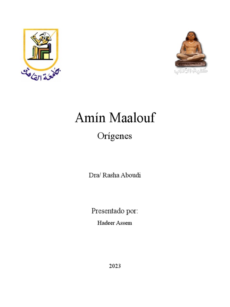 Resumen de Amín Maalouf - Orígenes - Hadeer Assem PDF | PDF | Ficción ...