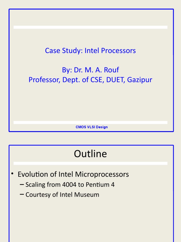 L1.1 History of Intel Processor Siries | PDF | Microprocessor | Office ...