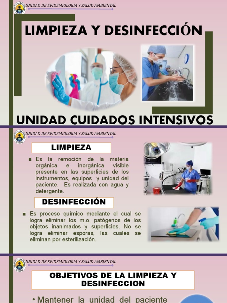LIMPIEZA Y DESINFECCION UNIDAD PACIENTE | PDF