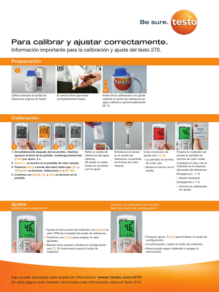 testo-270-CalibrationAdjustment Español | PDF | Calibración