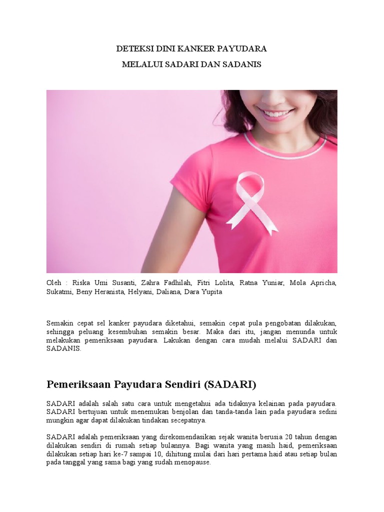 Artikel Deteksi Dini Kanker Payudara | PDF