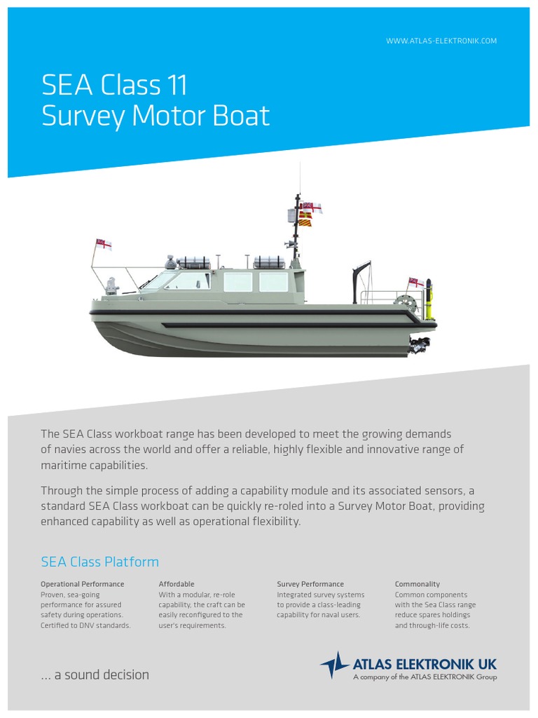SEA Class 11 Survey Motor Boat Workboat Data Sheet v03 Low Res PDF ...