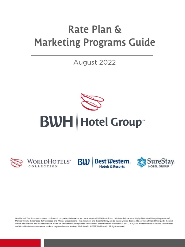 Rate Plan Marketing Guide August 2022 PDF | PDF | Finance & Money ...