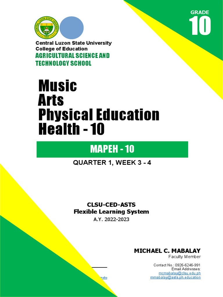 MAPEH - Physical Activity and Fitness | PDF