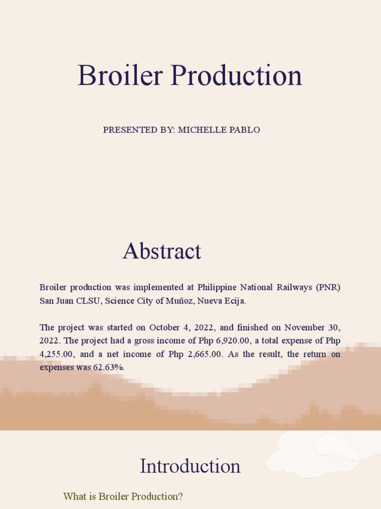 Broiler Production Pdf