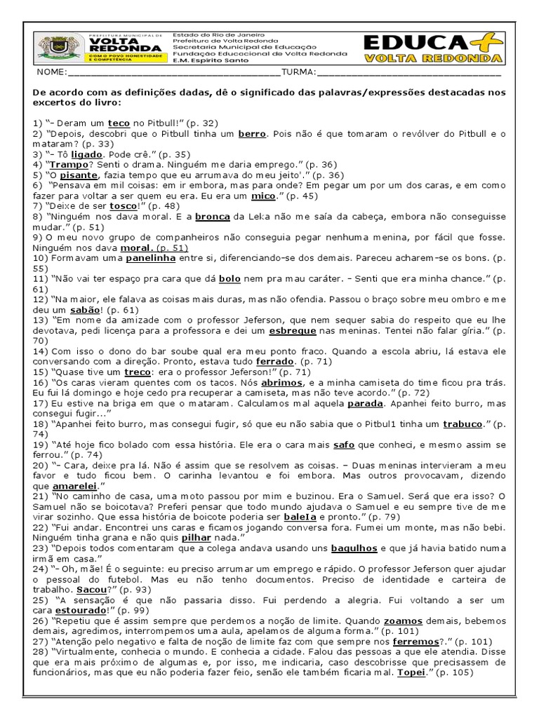 Trabalho Sobre o Livro Tosco | PDF