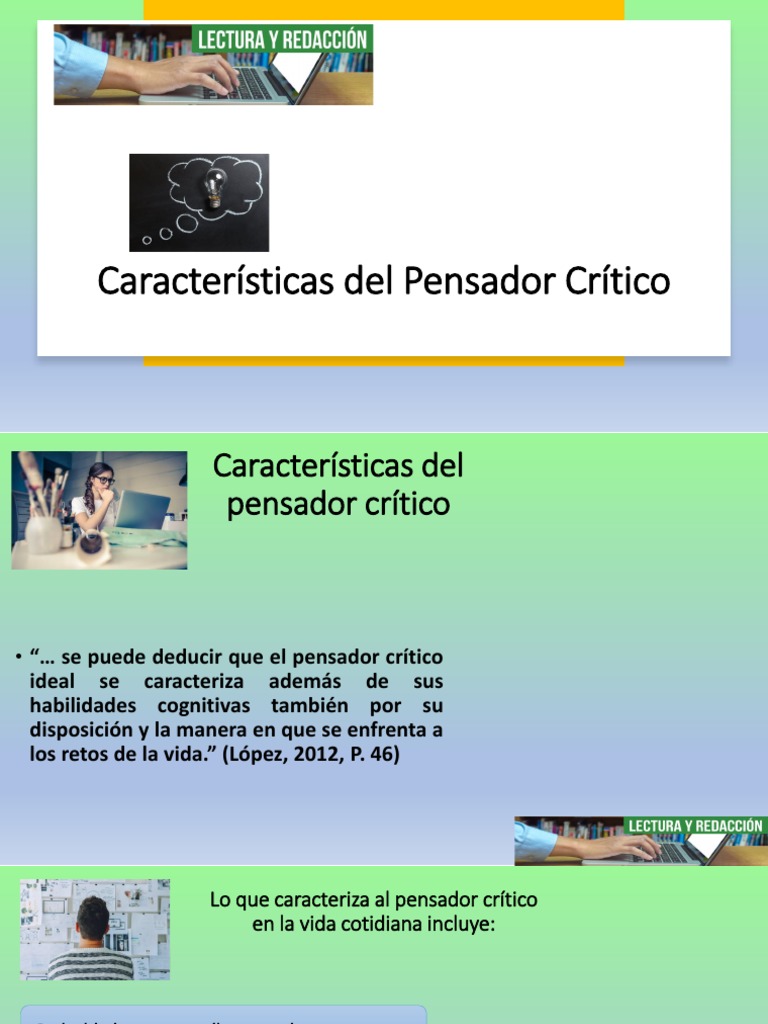 Características del Pensador Crítico | PDF | Pensamiento crítico ...