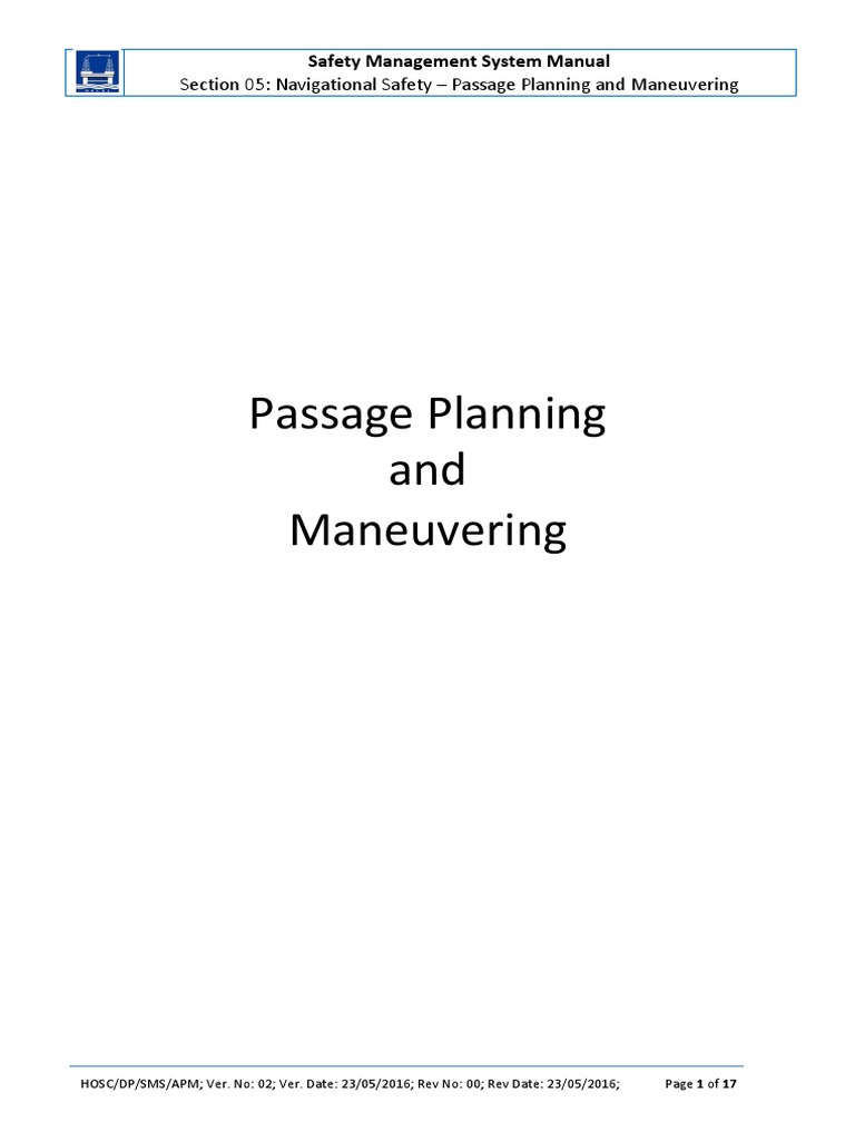 Navigational Safety: Passage Planning Guide | PDF