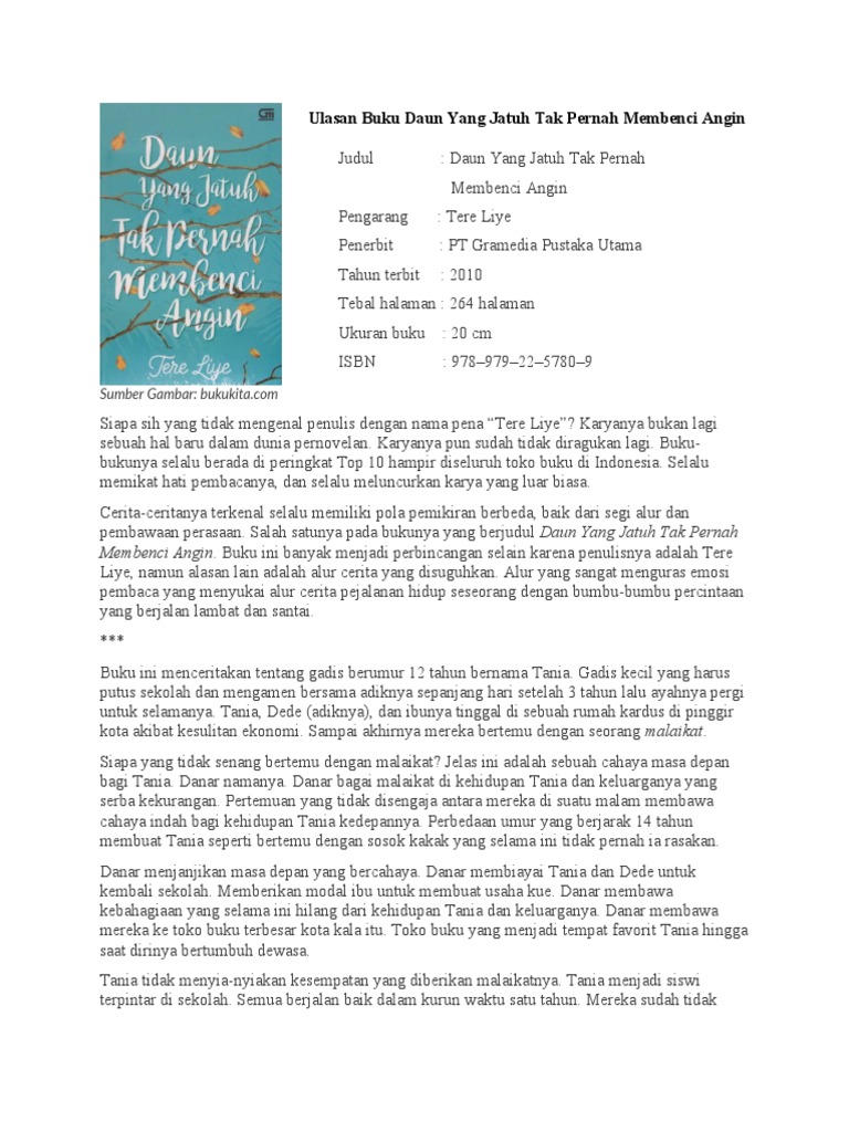 Ulasan Novel Tere Liye | PDF