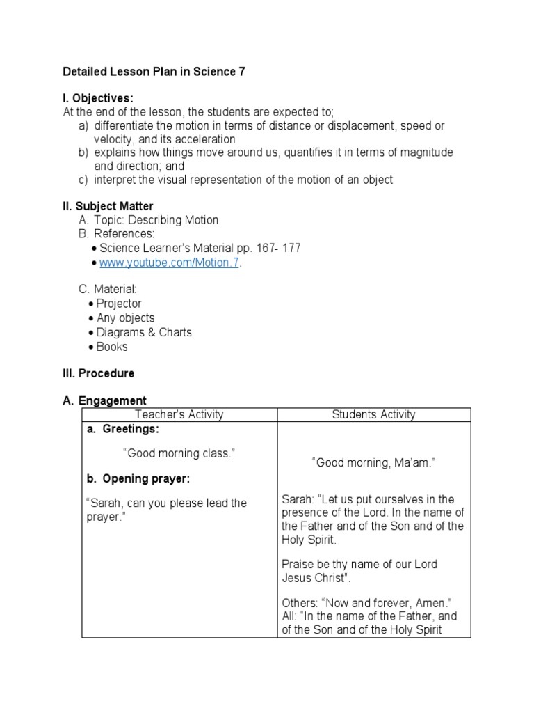 Detailed Lesson Plan in Science 7 | PDF | Philosophy