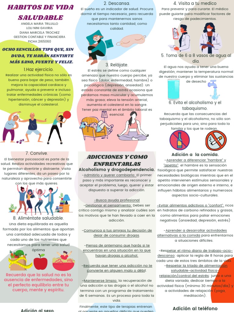 Folleto - Habitos de Vida Saludable PDF | PDF