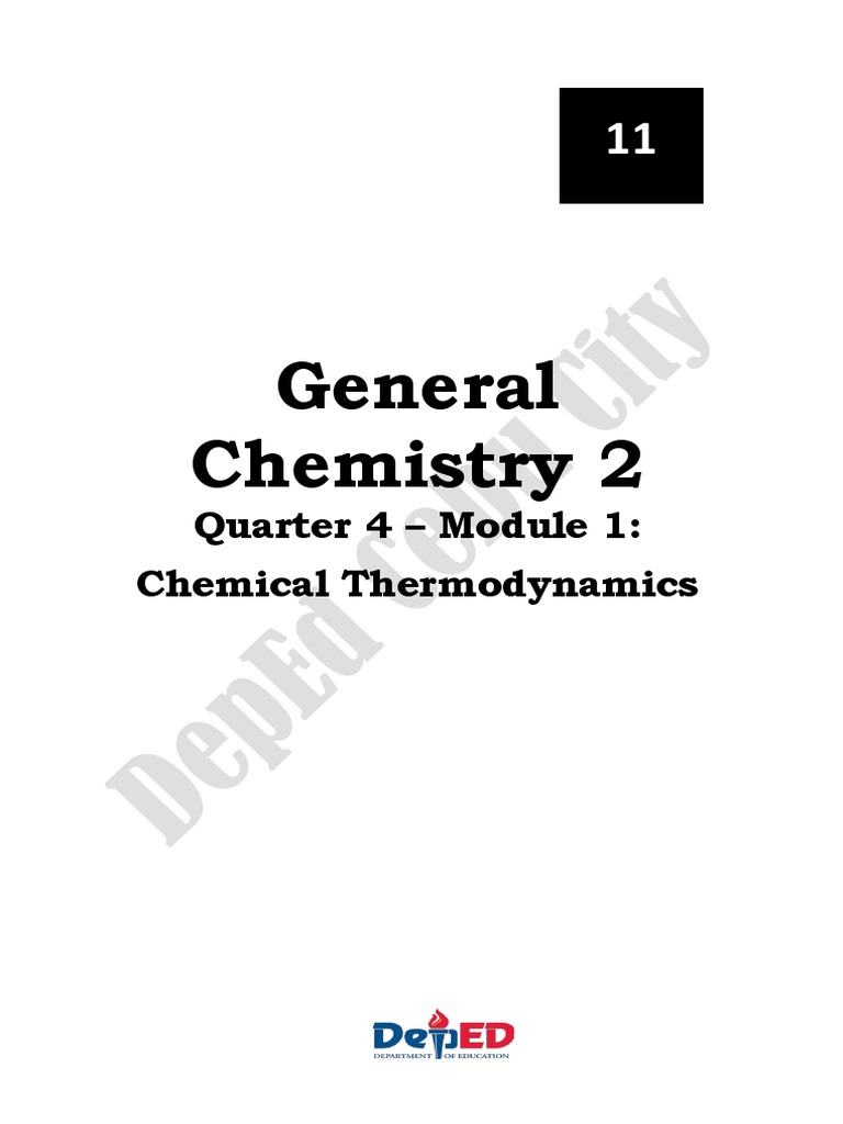 Gen Chem 2 Quarter 4 Module 1 (Colored) PDF | PDF