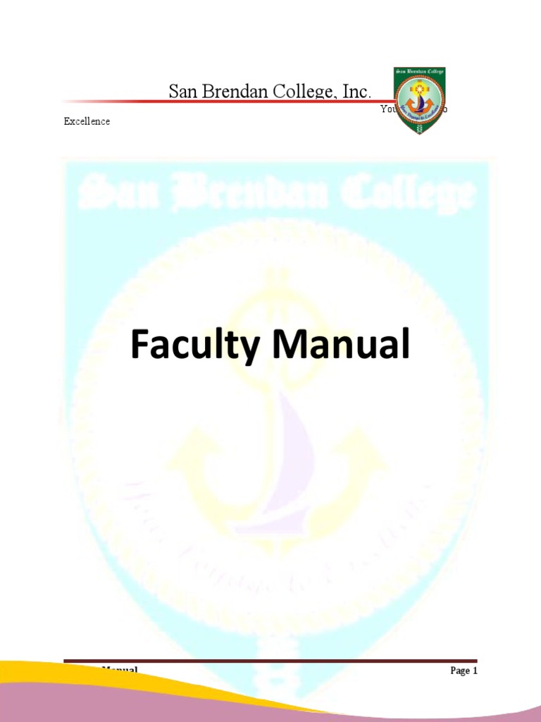 SBCI - Faculty Manual | PDF