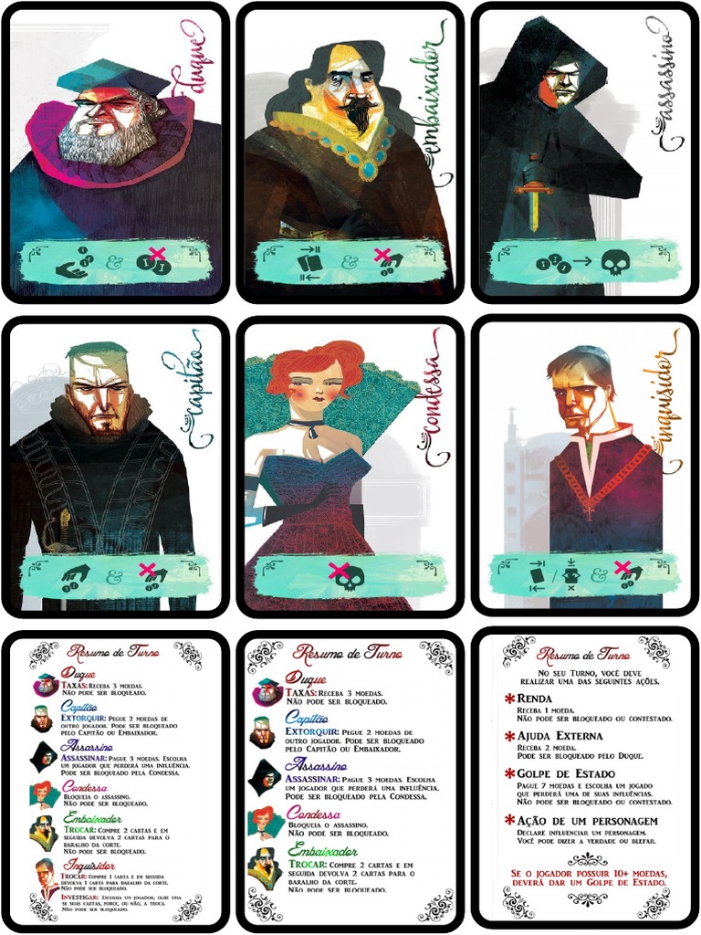 Coup - Cartas - 9 PDF | PDF