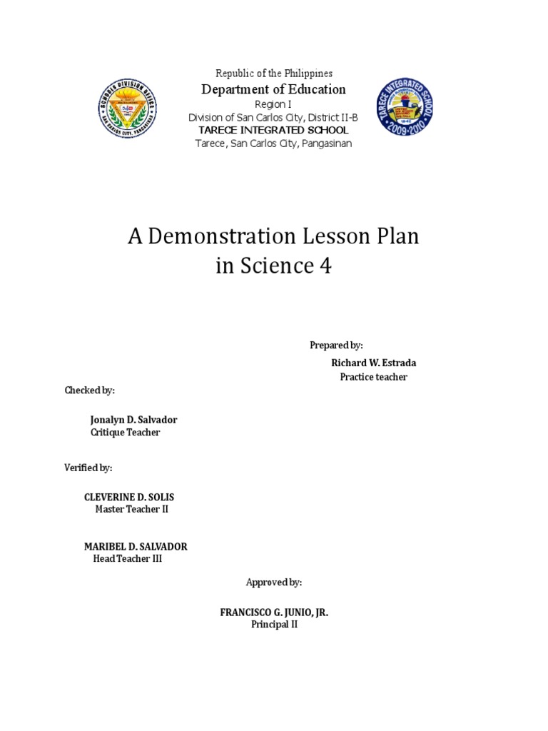 Science Lesson Plan on Effects of Sun's Heat and Light | PDF