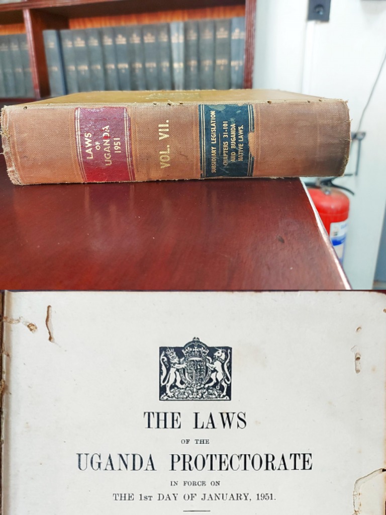 Laws of Uganda Revised Edition 1951 Vol. Vii Cover PDF | PDF