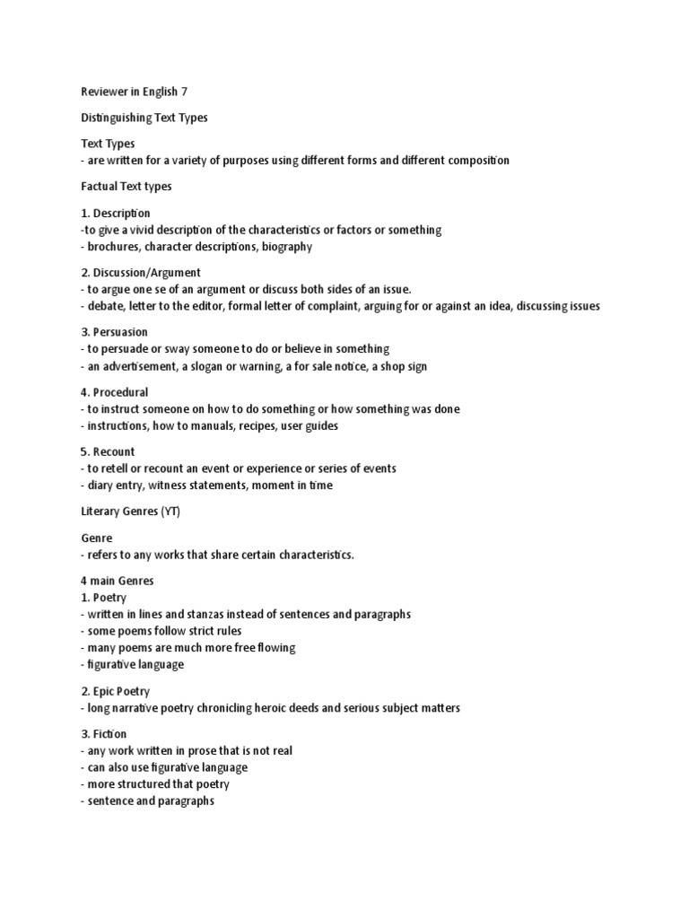 Reviewer in English 7 | PDF