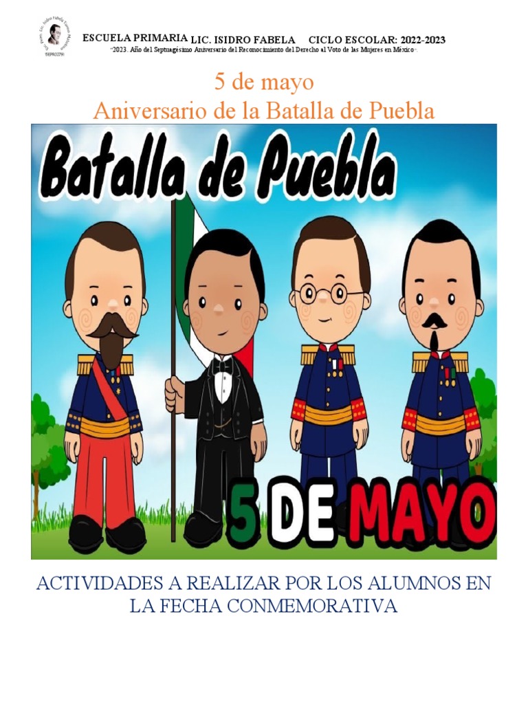 Actividades 5 de Mayo | PDF | Ciencias sociales