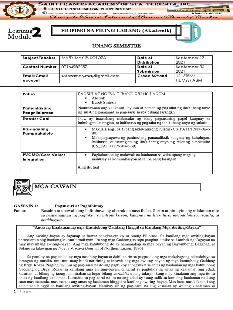 Piling Larang-Tasks 1.1 PDF | PDF