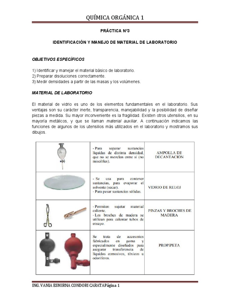 Práctica 3 Materiales de Laboratorio-1 | PDF