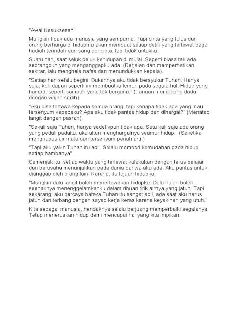 Teks Monolog (1) Tugas Senibudaya | PDF