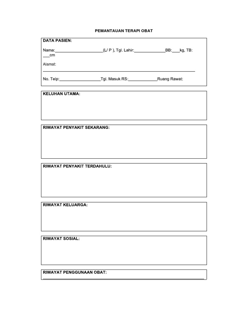 Pemantauan Terapi Obat PDF | PDF