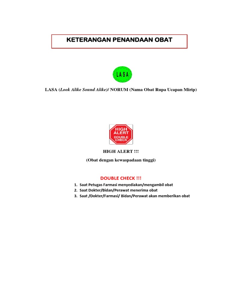 Penandaan Lasa - High Alert | PDF