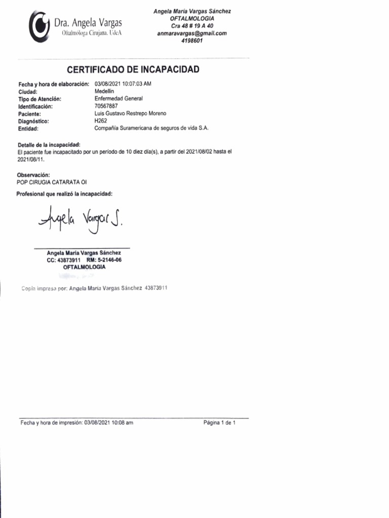 Digitalizar 4 de Ago. de 2021 PDF | PDF | Oftalmología | Órganos ...