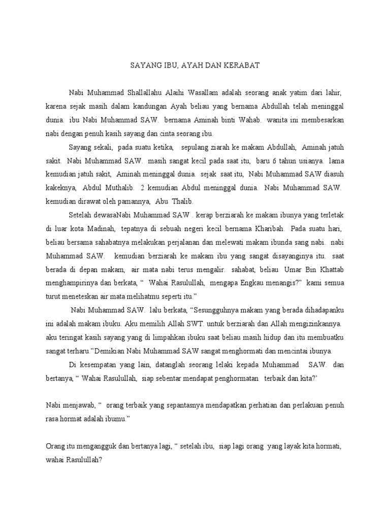 Keteladanan Nabi Muhammad dan Ibu | PDF | Agama & Spiritualitas