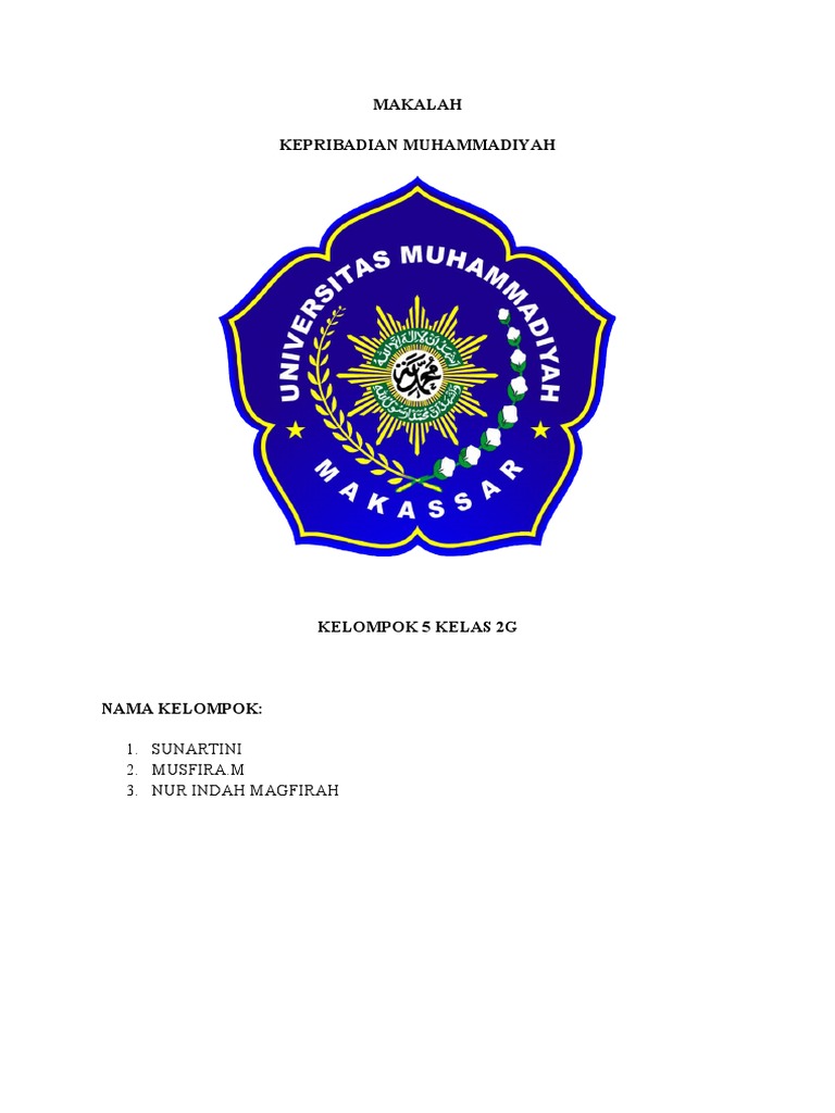 Kepribadian Muhammadiyah: Sejarah dan Hakikat | PDF