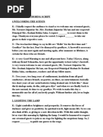 Anchoring Script For Annual Day Celebration | PDF