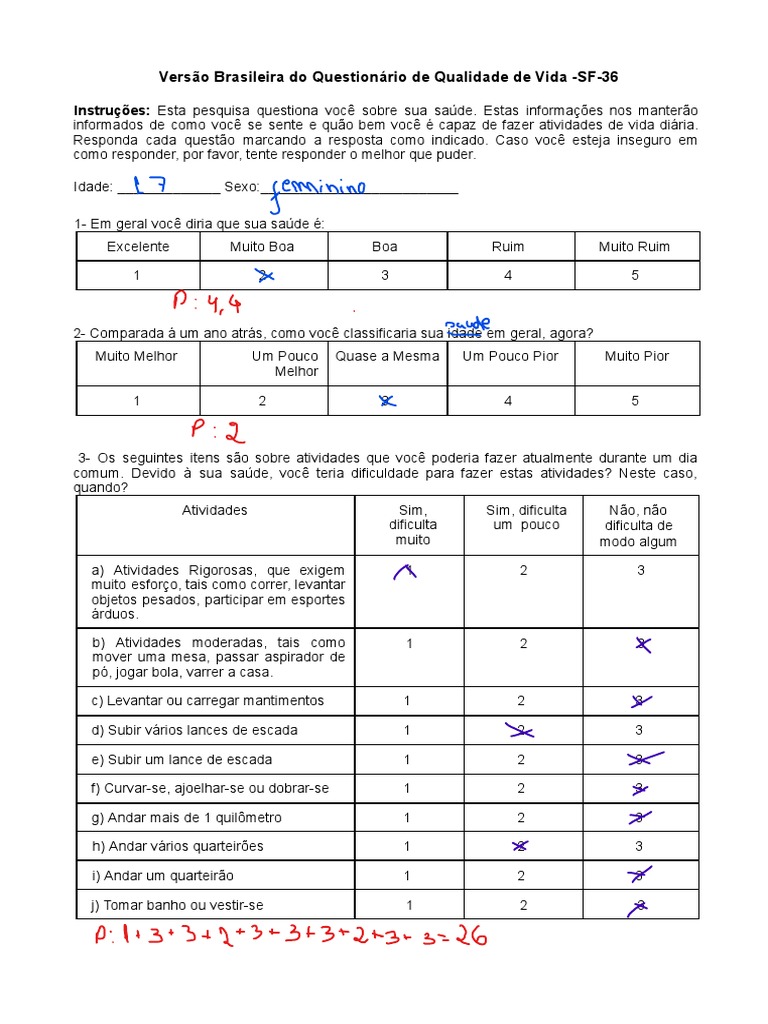 Questionário SF-36.docx-1 PDF | PDF