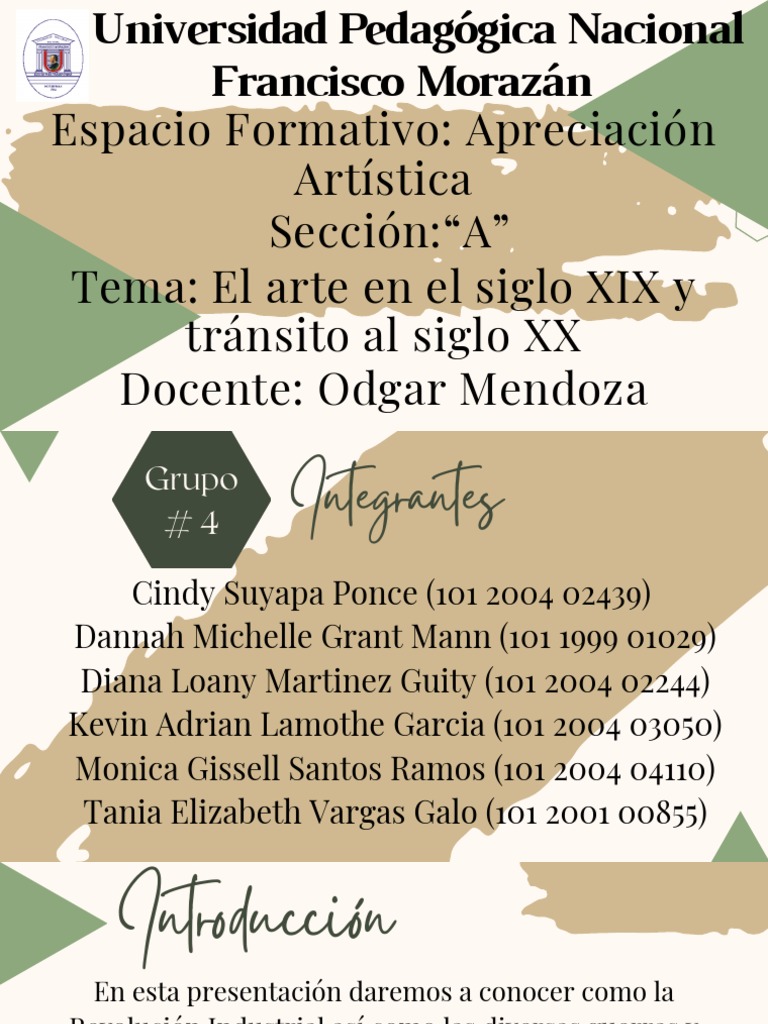 Aa Sección A - Grupo 4 El Arte en El Siglo Xix y Su Transito Al Siglo XX PDF | PDF