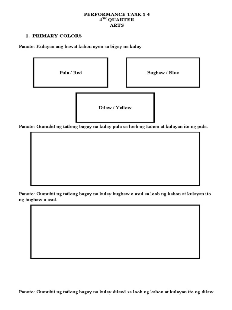 Performance Task 1 | PDF