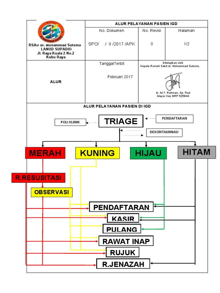 SPO Alur Pelayanan Pasien IGD | PDF