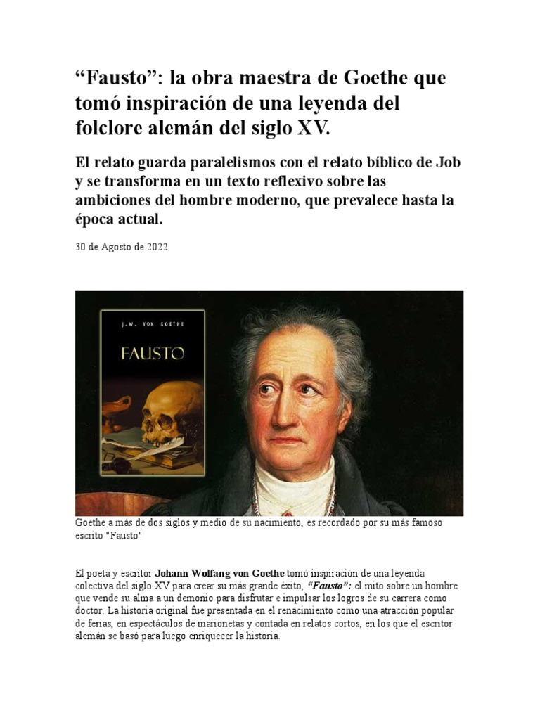 Fausto | PDF | Clásicos