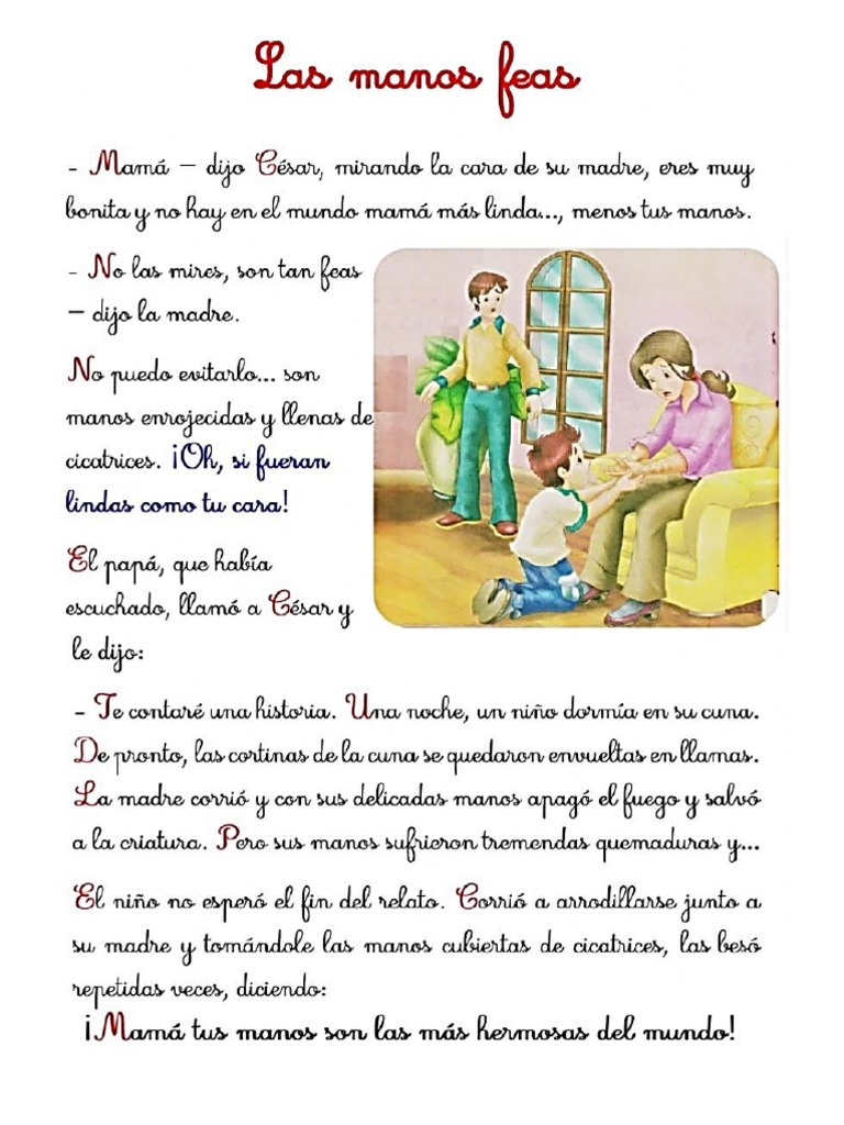 Ficha Las Manos Feas de Mama | PDF