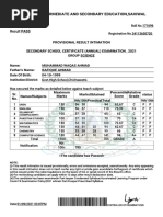 +2 Marksheet | PDF | Educational Stages | Qualifications