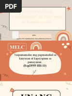 Pagpapanatili NG Malinis at Ligtas Na Pamayanan | PDF