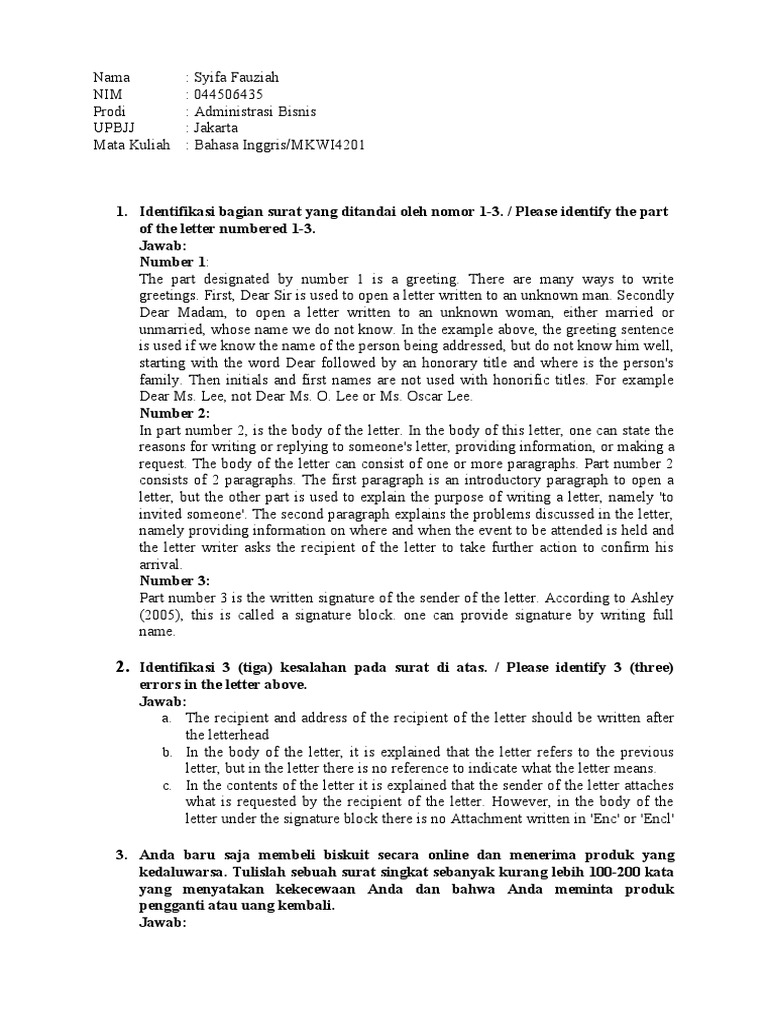 Tugas 2 - Bahasa Inggris | PDF