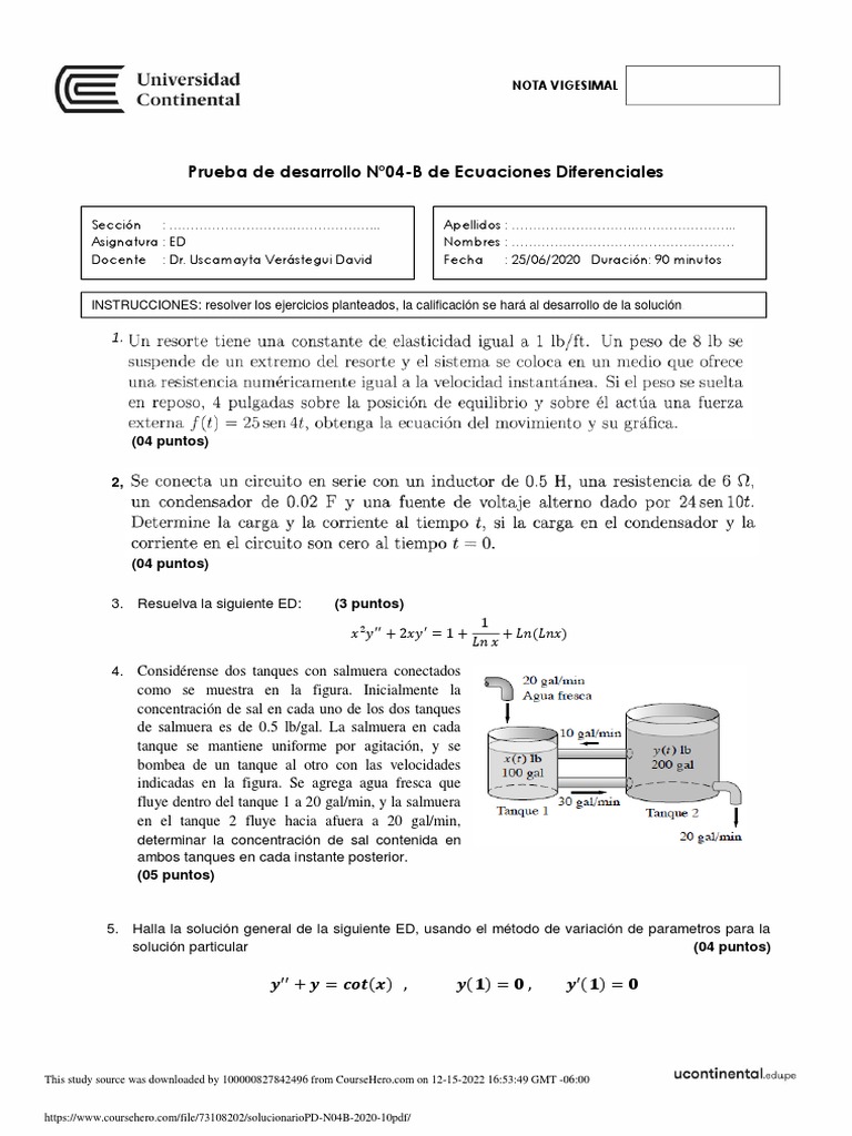 solucionarioPD N 04B 2020 10 PDF | PDF