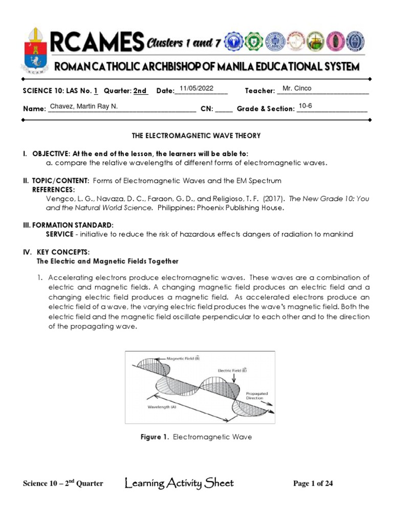 Science 10 Q2 LAS SY 2022-2023 | PDF | Electromagnetic Radiation ...
