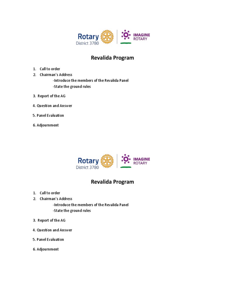 Revalida Program | PDF