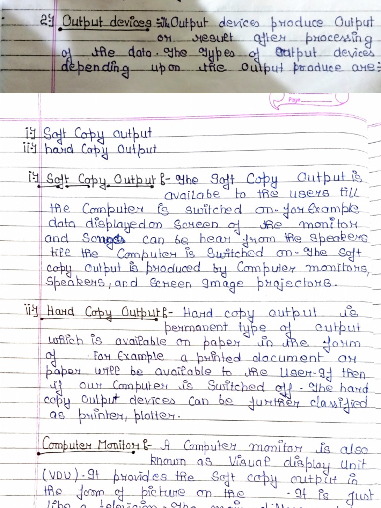 Computer Output Devices | PDF