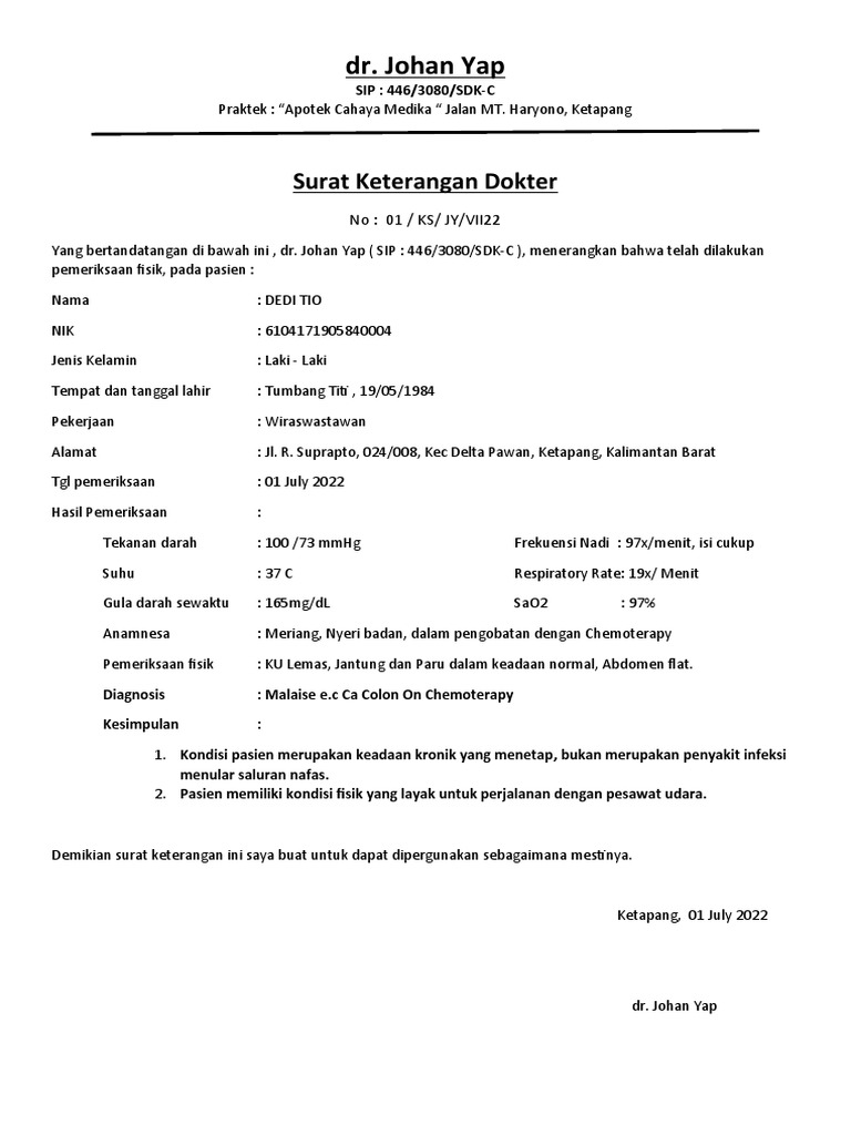 Surat Keterangan Layak Terbang | PDF | Pengembangan Diri