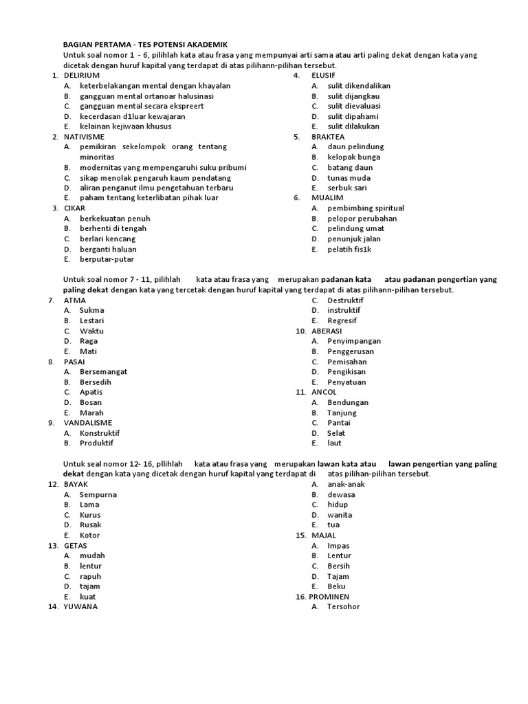 Soal PKN-STAN 2 | PDF