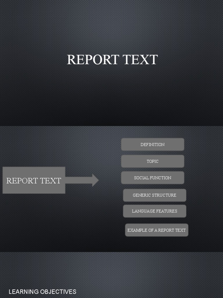 Understanding Report Text Structure | PDF | Foreign Language Studies ...
