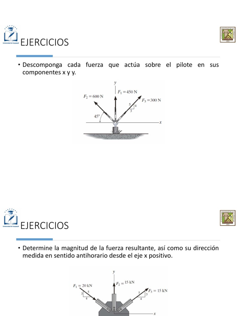 CLASE No 3 EJERCICIOS 2D - 3D PDF | PDF