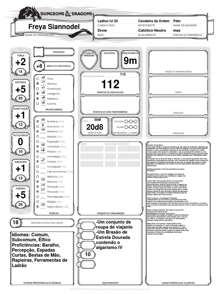 Ficha Freya | PDF | Sistema visual